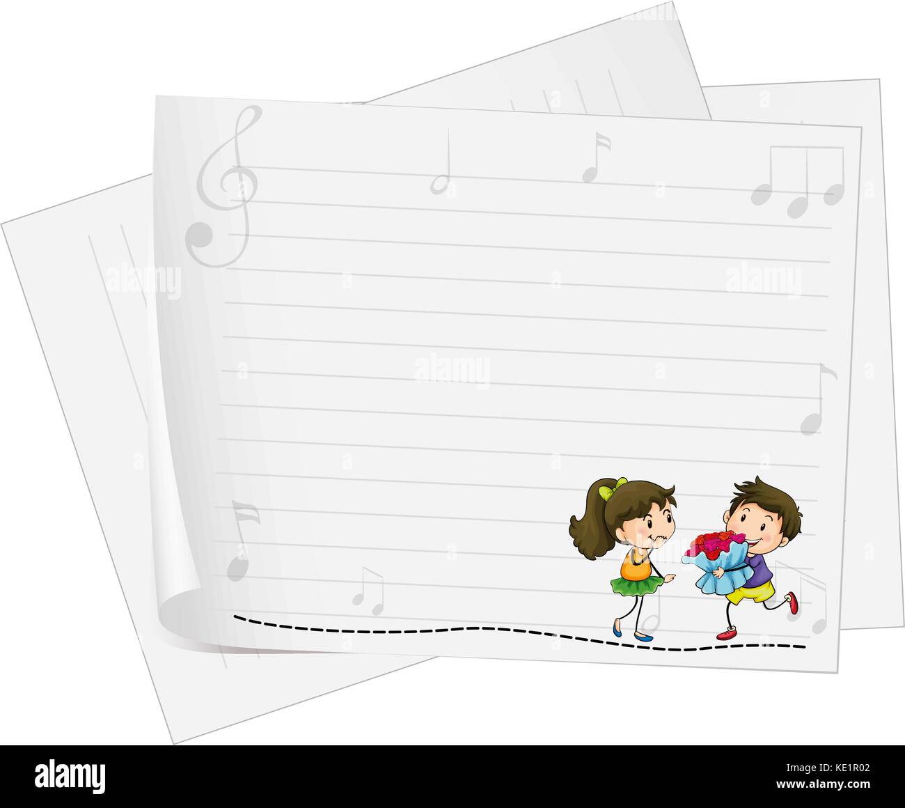 Digital paper love romantic Cut Out Stock Images & Pictures - Alamy