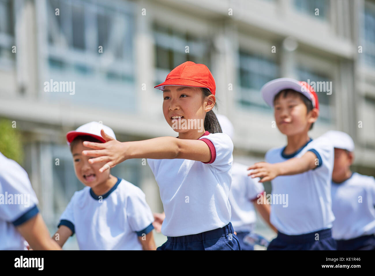 Japanese kids during school sports day Stock Photo - Alamy