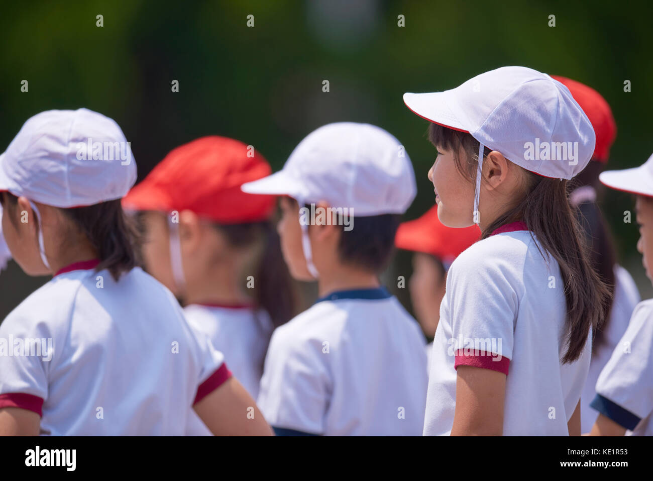 Japanese kids during school sports day Stock Photo - Alamy