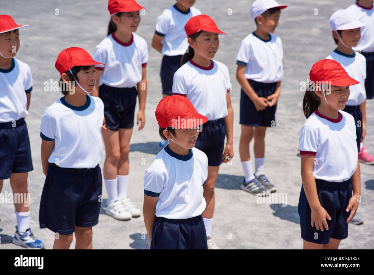 Japanese kids during school sports day Stock Photo - Alamy