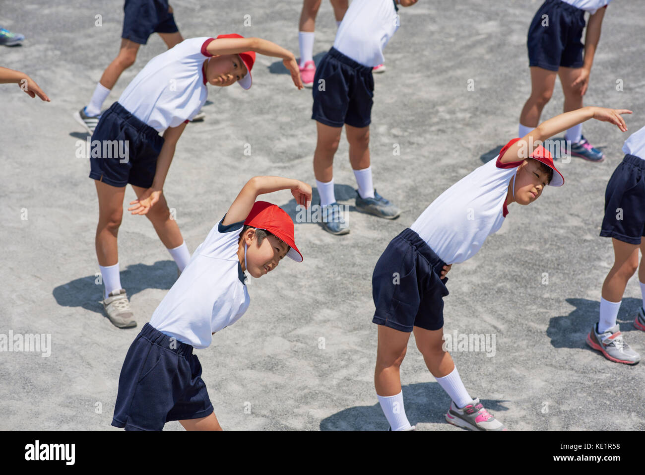 Japanese kids during school sports day Stock Photo - Alamy