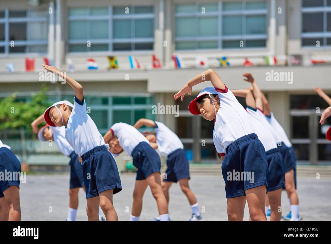 Japanese kids during school sports day Stock Photo - Alamy