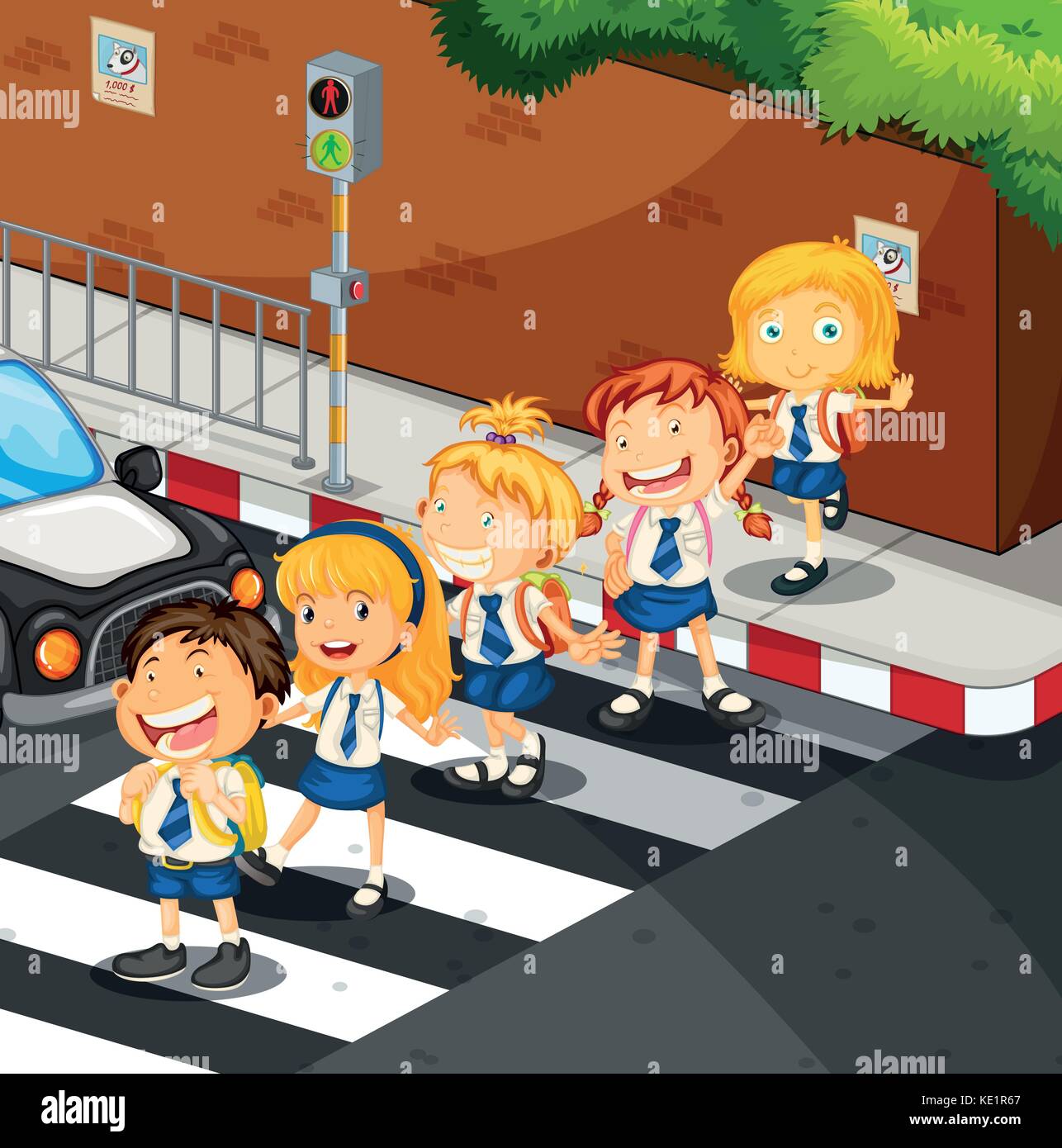 Crossing The Road Clipart Pics
