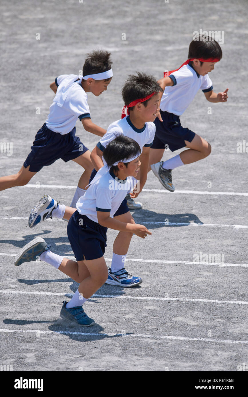 Japanese kids during school sports day Stock Photo - Alamy