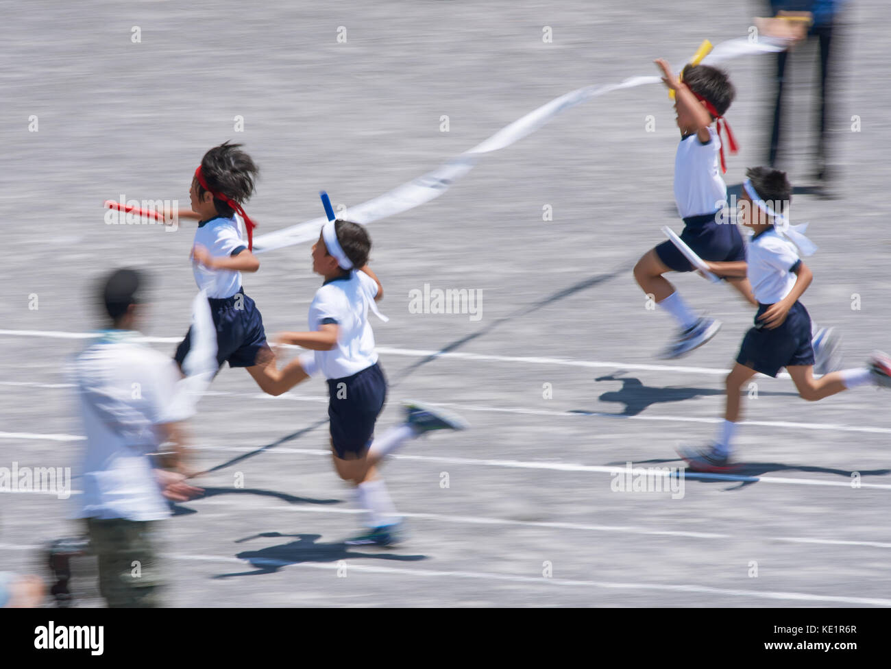 Japanese kids during school sports day Stock Photo - Alamy