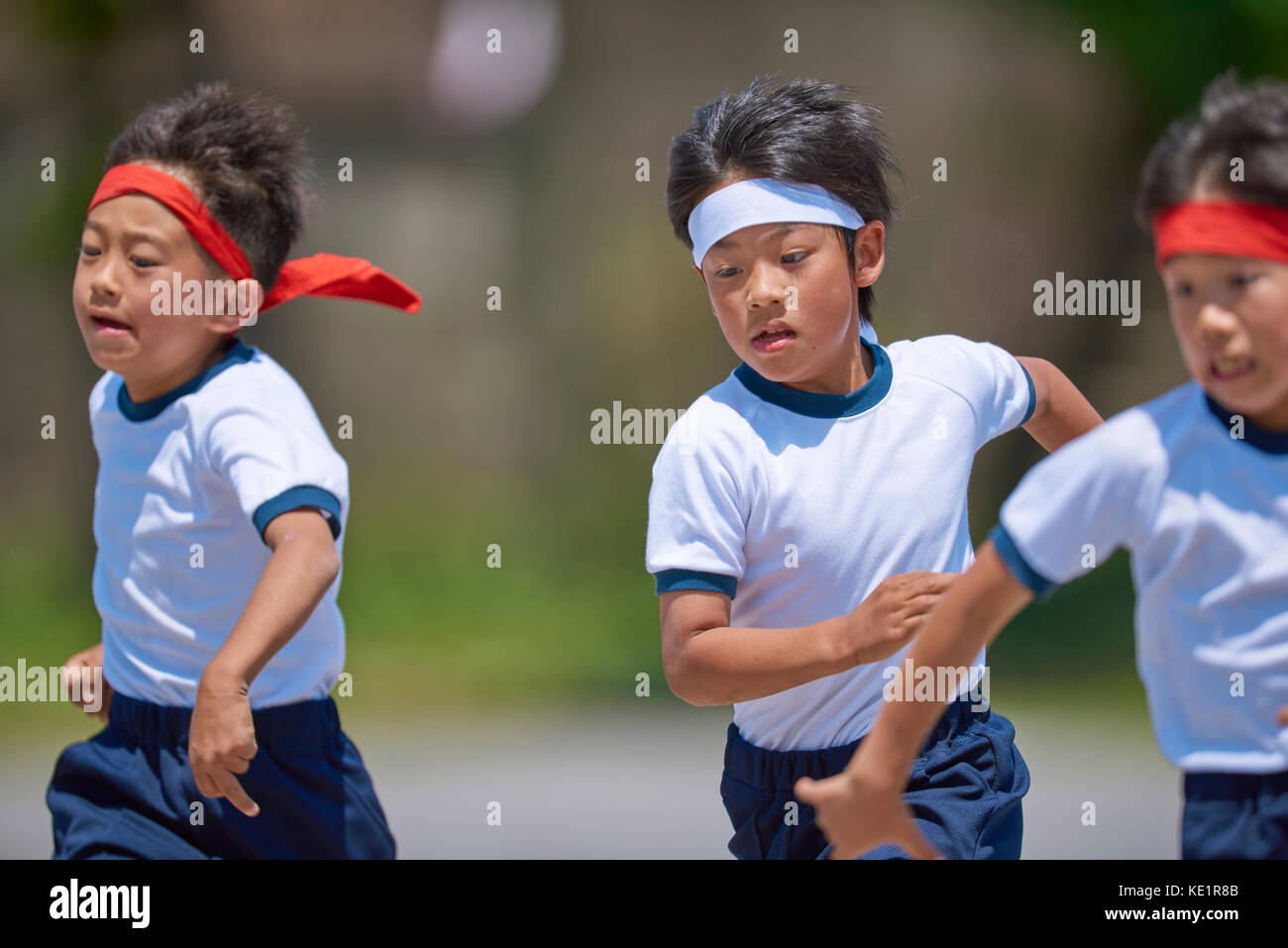 Japanese kids during school sports day Stock Photo - Alamy