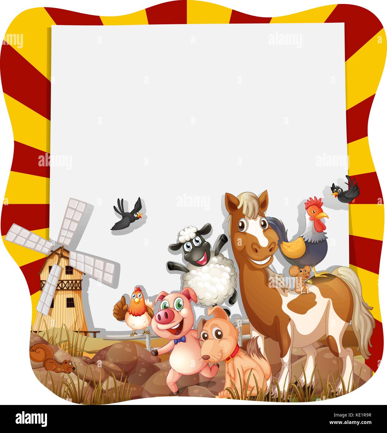 Farm Animal Border Clip Art