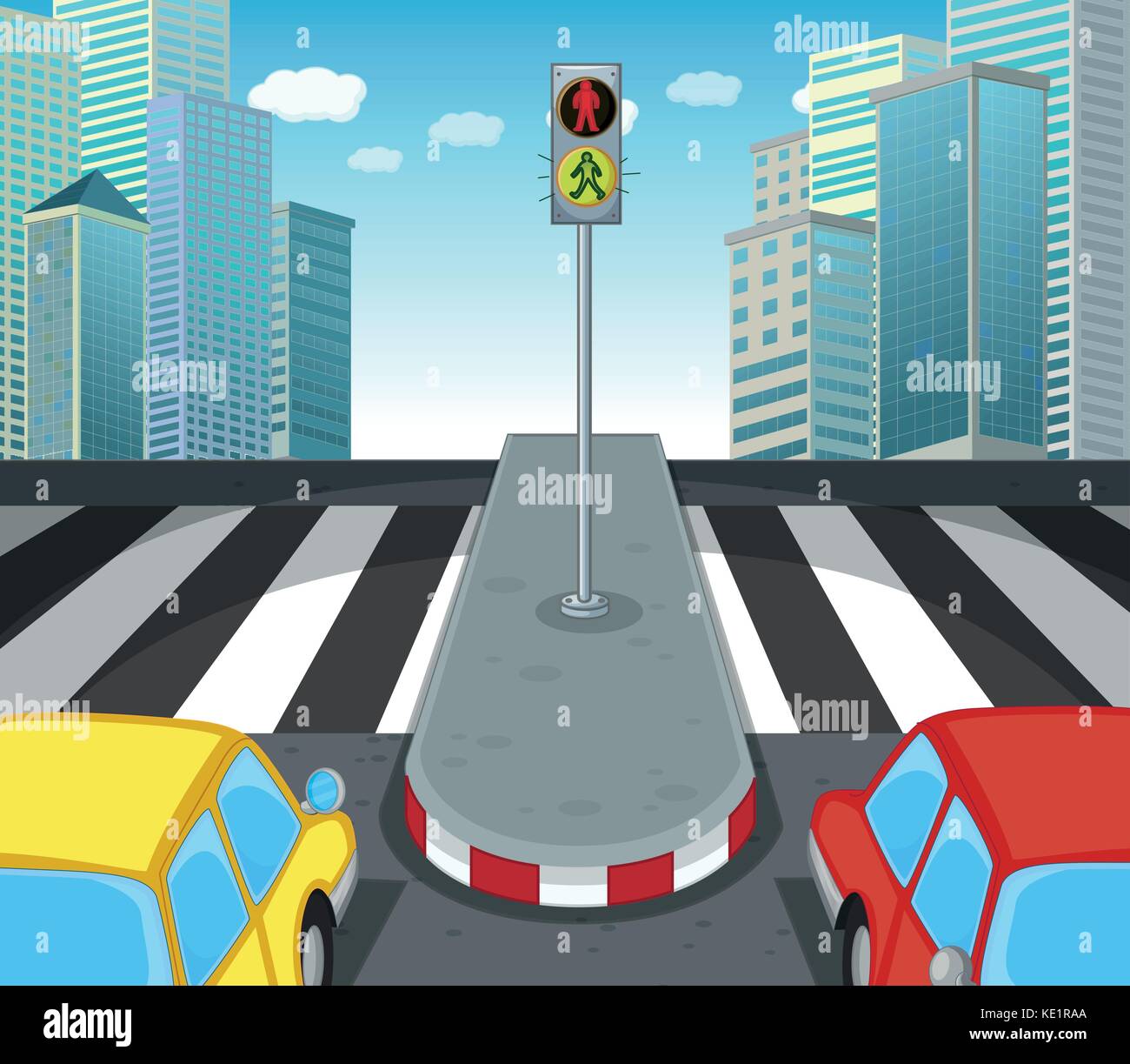 Downtown stop sign Stock Vector Images - Alamy