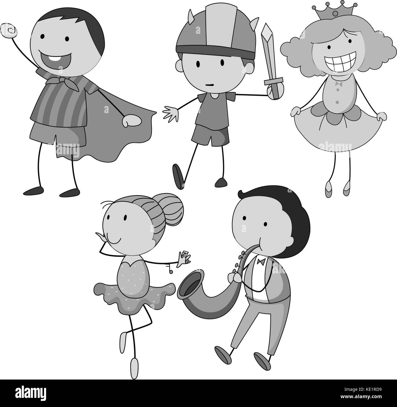 Role play Black and White Stock Photos & Images - Alamy