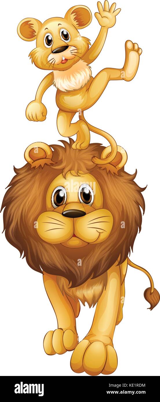 Little lions head Stock Vector Images - Alamy