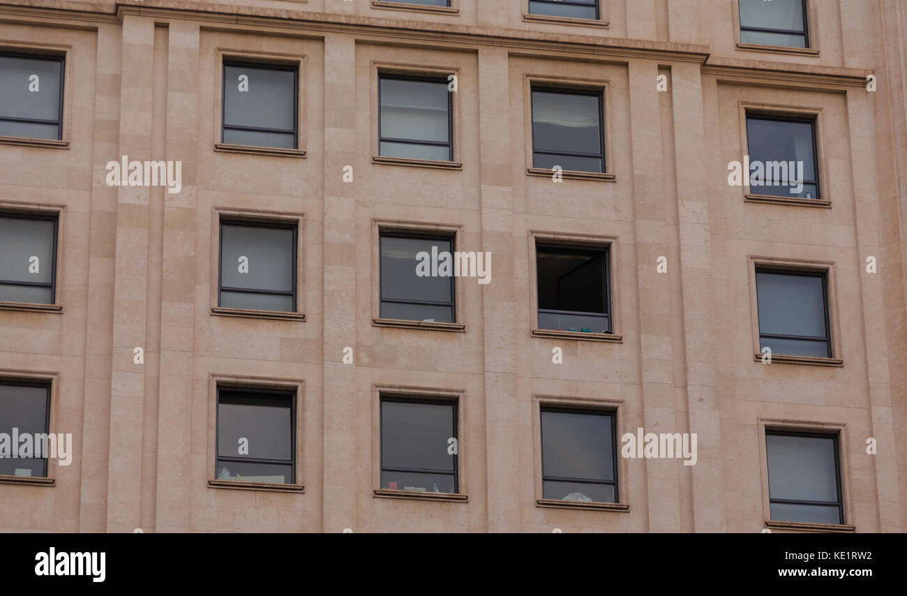 One Open Window in Old Office Building Stock Photo - Alamy
