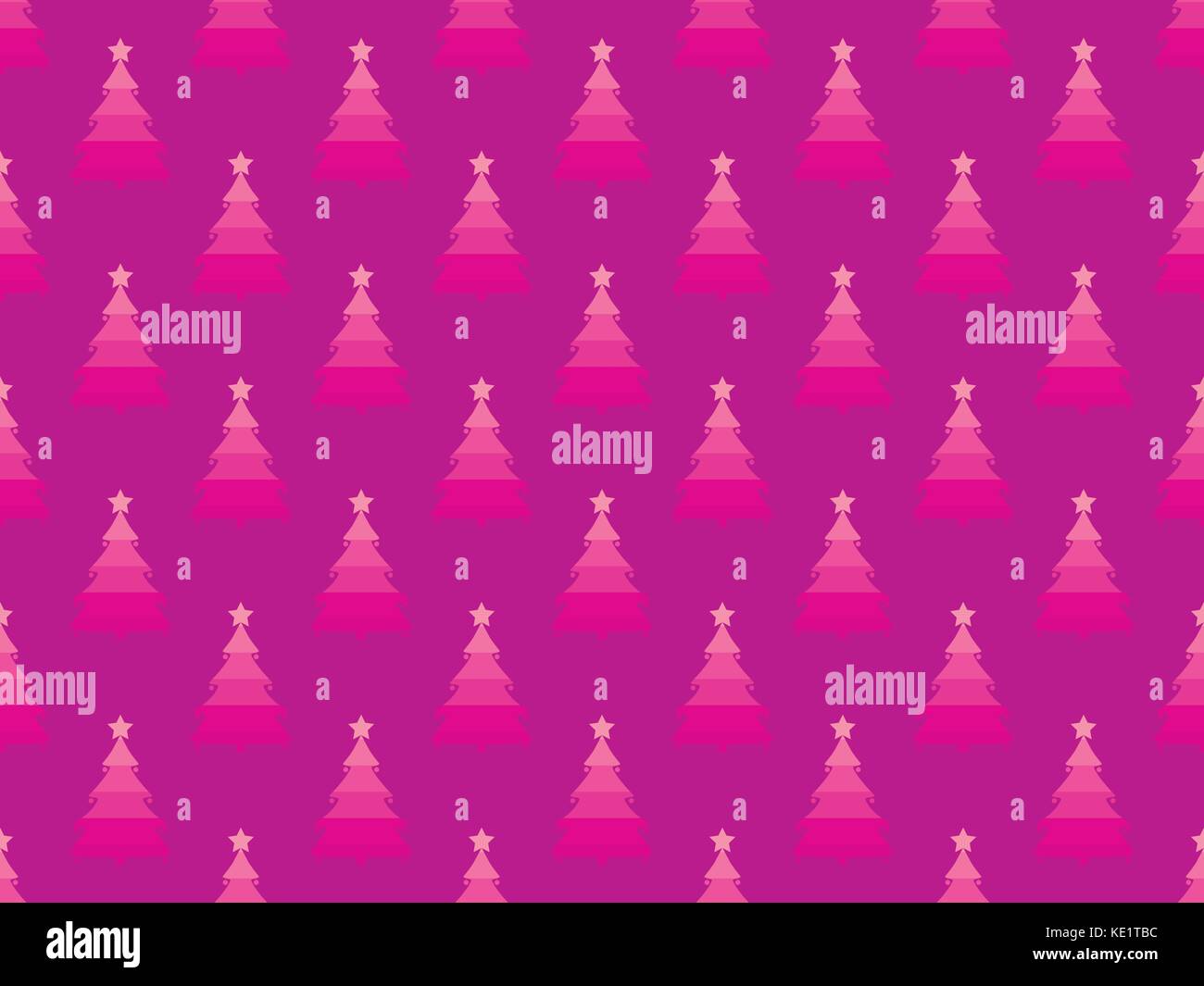 Christmas tree seamless pattern retro style. Vector illustration Stock ...