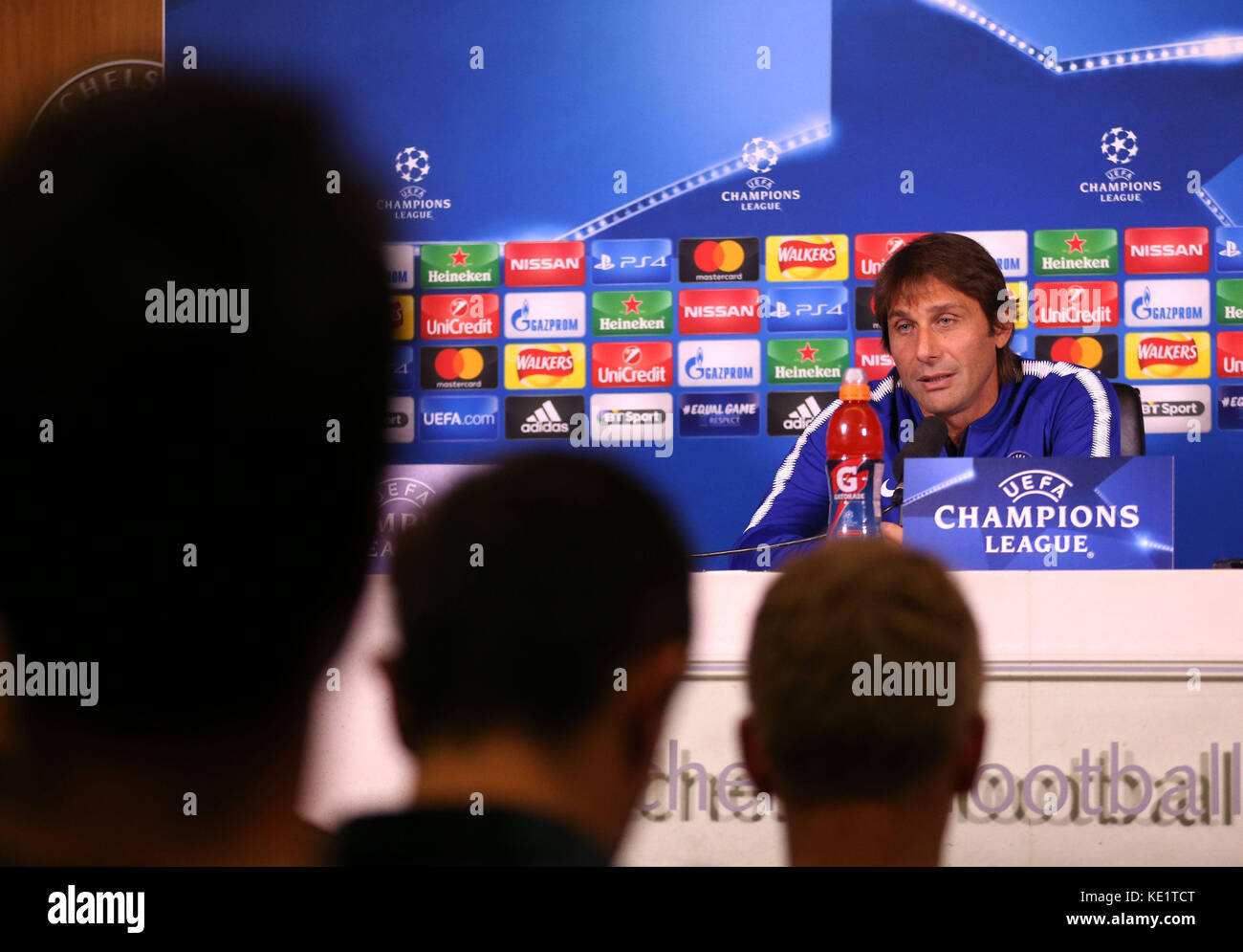 Chelsea manager Antonio Conte during a press cofnerence at Chelsea FC ...