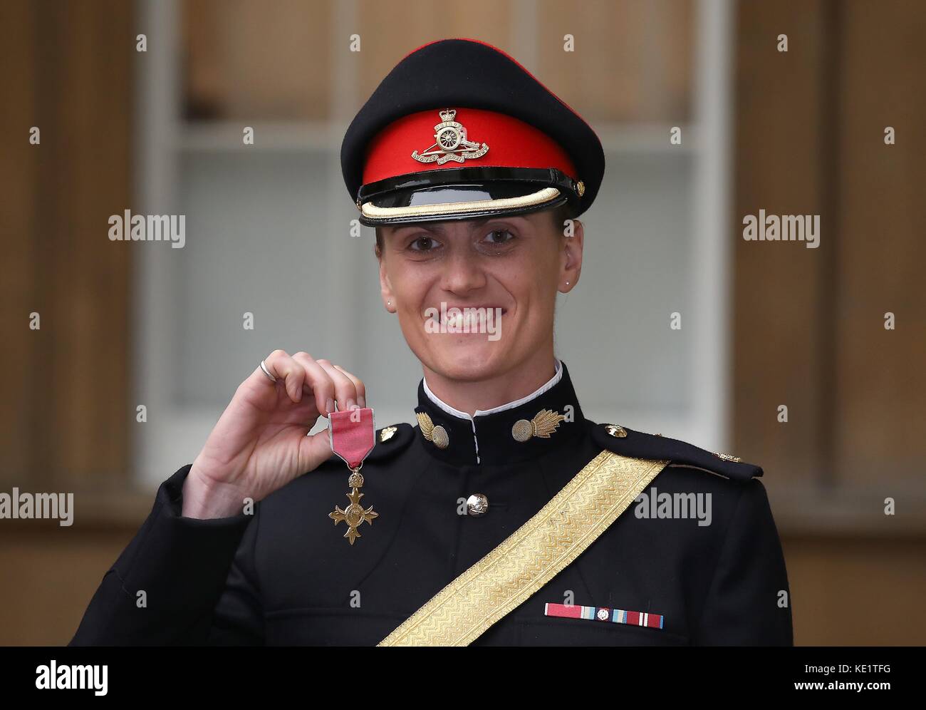 Major Heather Stanning after she was awarded an OBE for services to ...