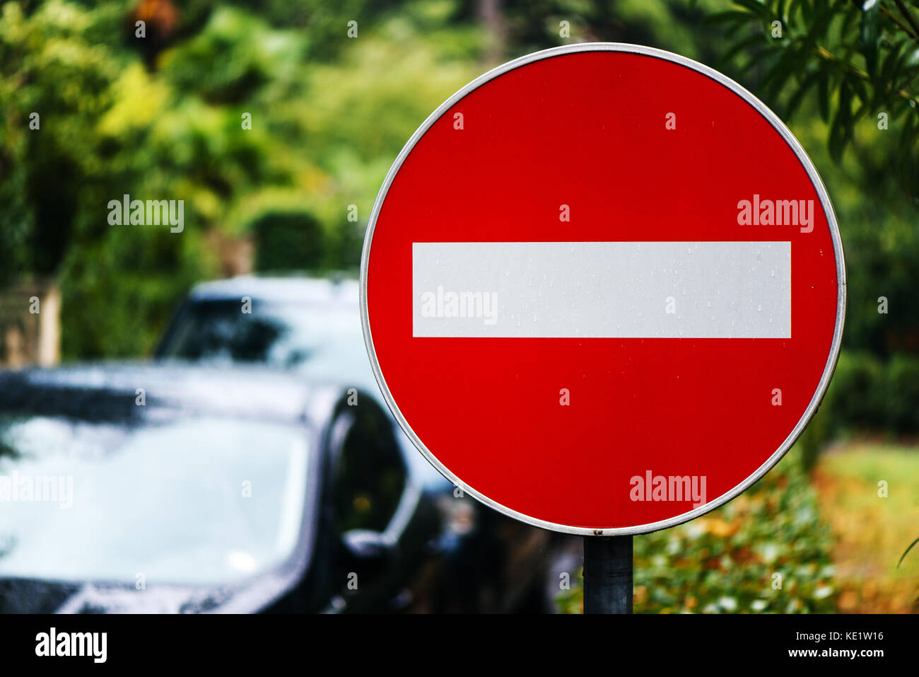 Prohibitory traffic sign hi-res stock photography and images - Alamy
