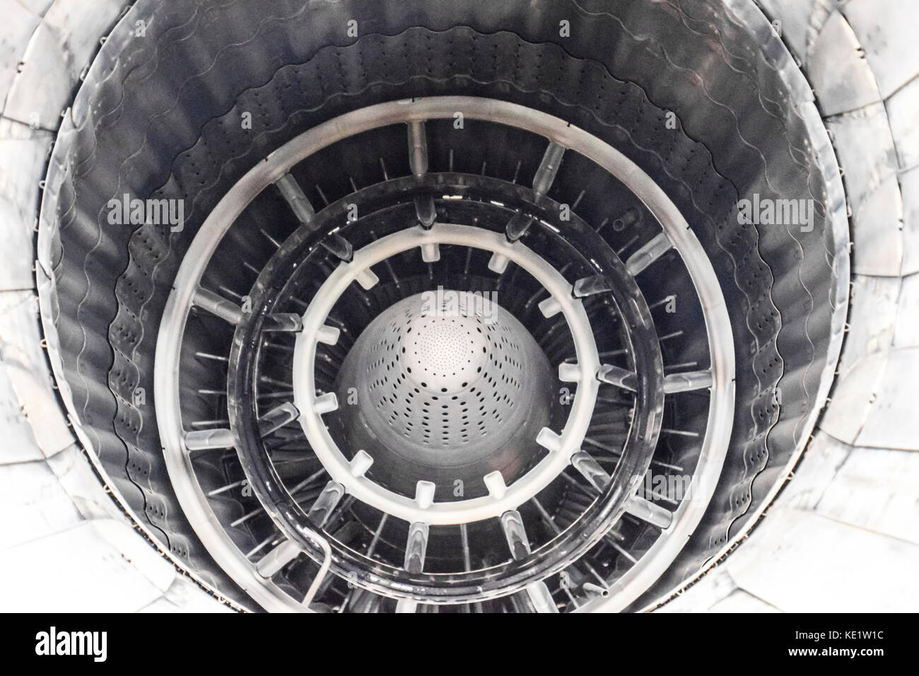 A nozzle of a jet engine with a variable thrust direction Stock Photo ...