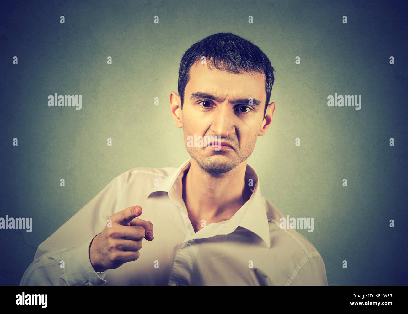portrait of a angry young man Stock Photo - Alamy