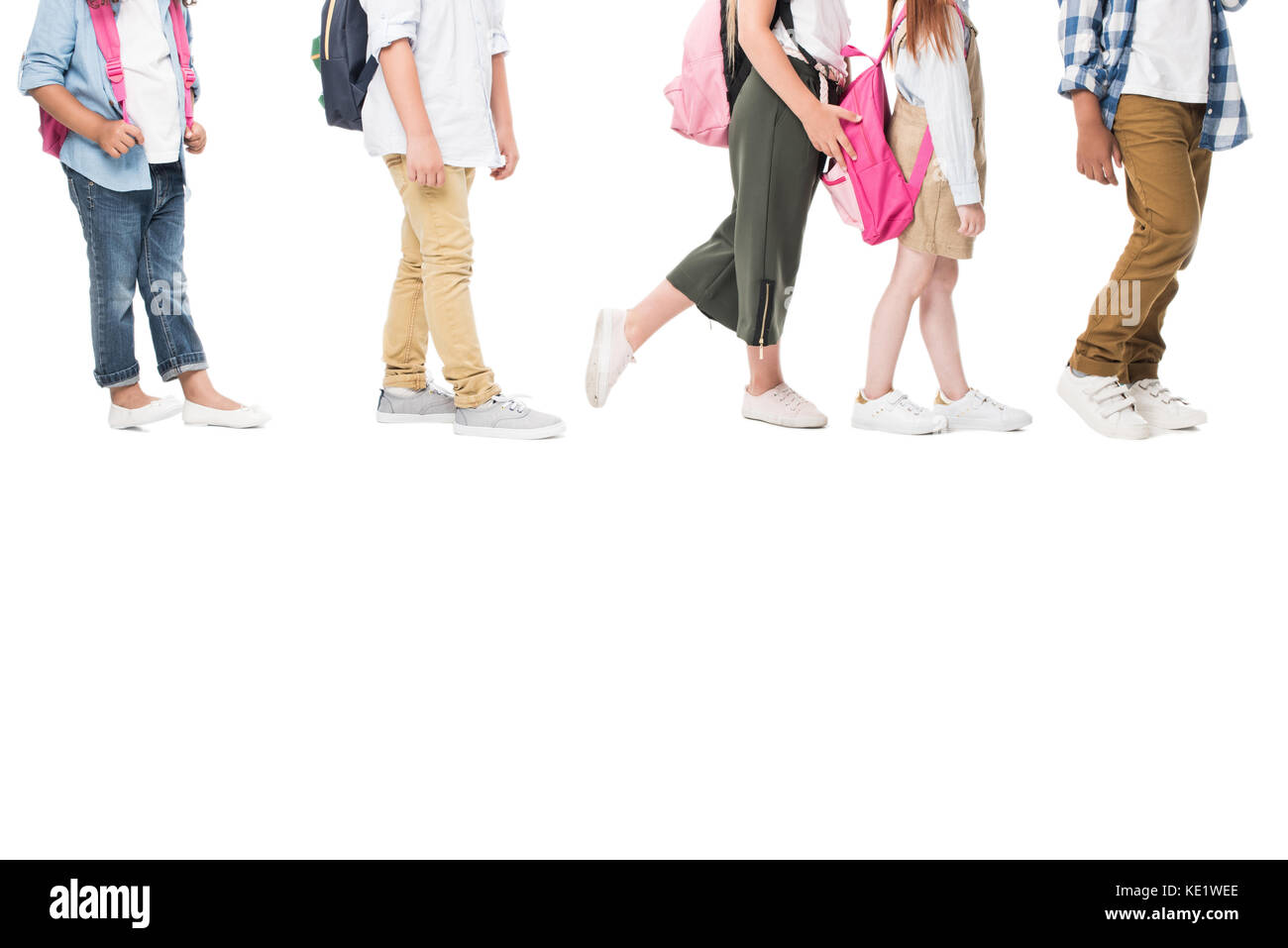 Children with backpacks hi-res stock photography and images - Alamy