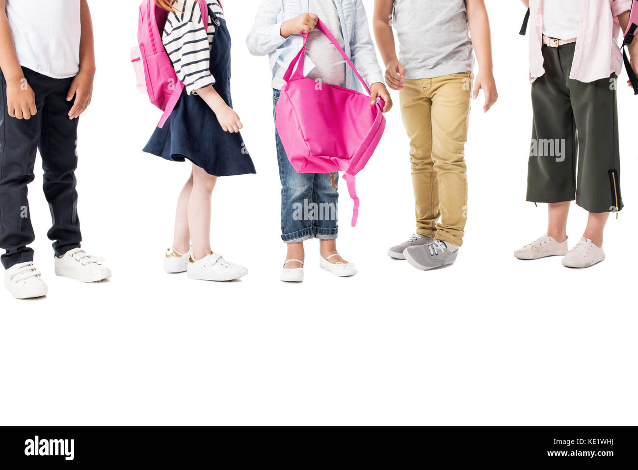 Children with backpacks hi-res stock photography and images - Alamy