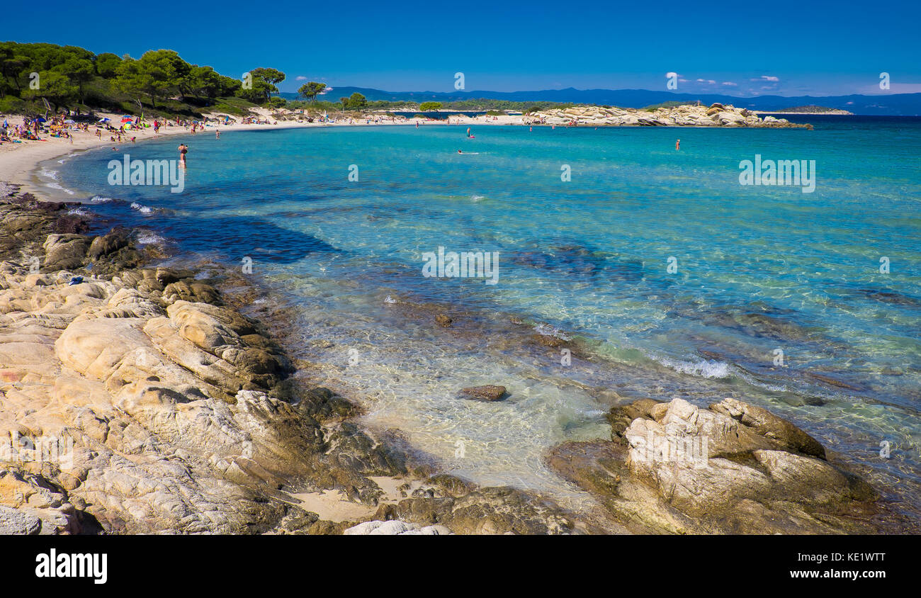 karidi beach in halkidiki,greece Stock Photo - Alamy