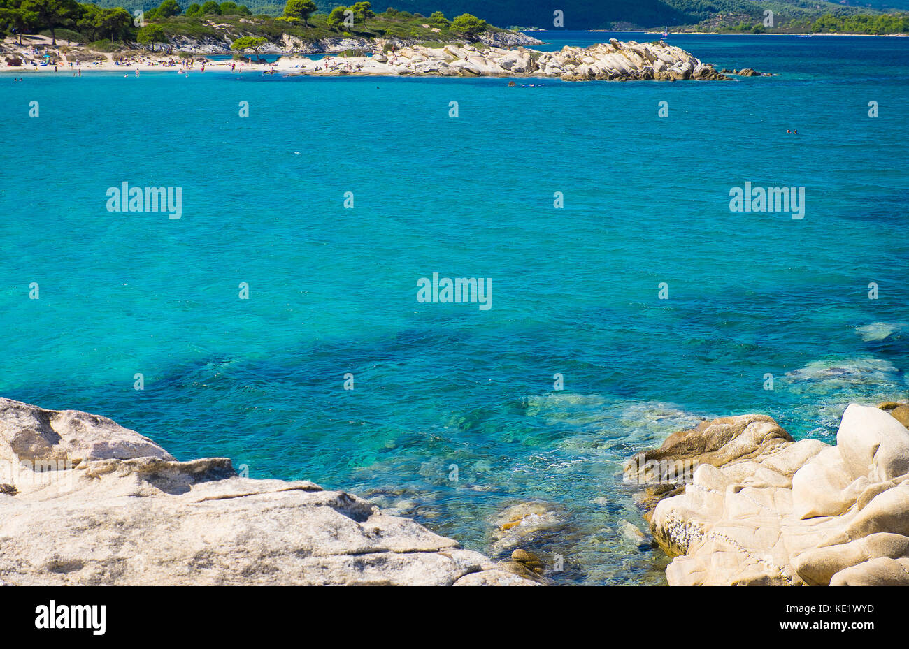 karidi beach in halkidiki,greece Stock Photo - Alamy