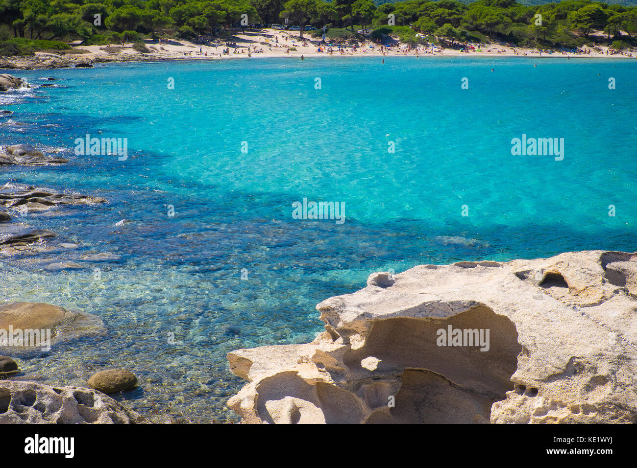 karidi beach in halkidiki,greece Stock Photo - Alamy
