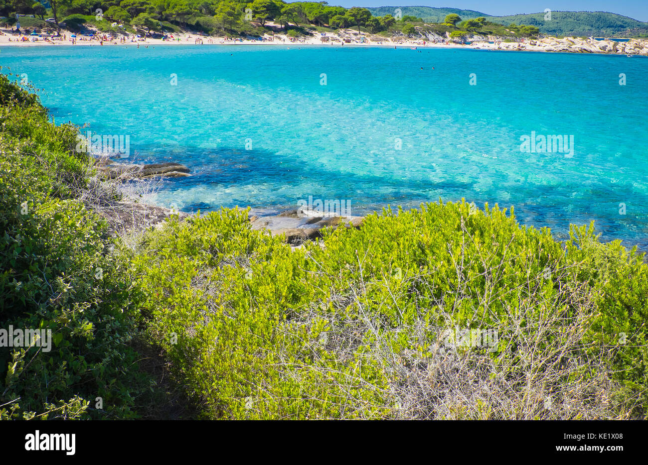 karidi beach in halkidiki,greece Stock Photo - Alamy