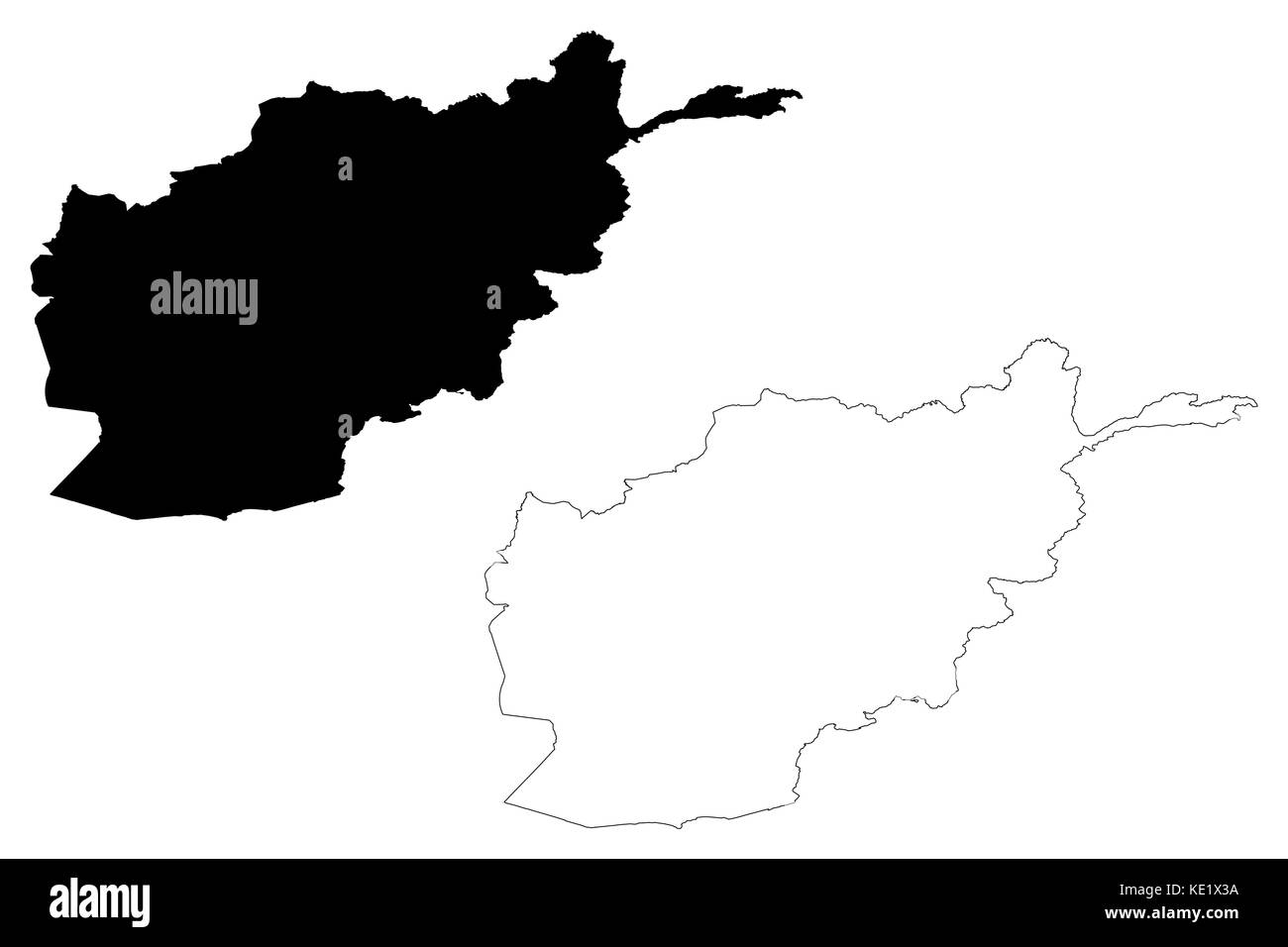Afghanistan map vector illustration, scribble sketch Afghanistan Stock ...
