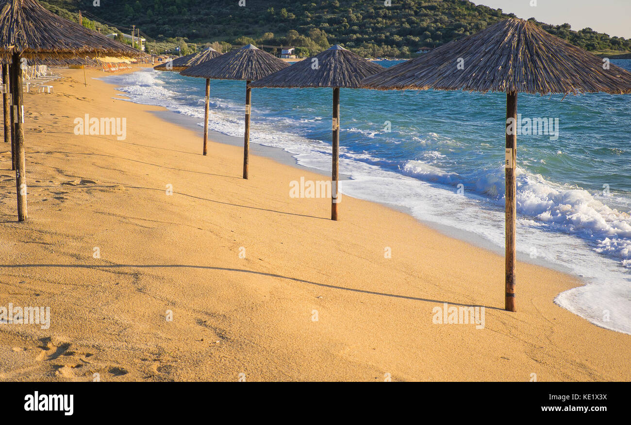 toroni beach in halkidiki,greece Stock Photo - Alamy