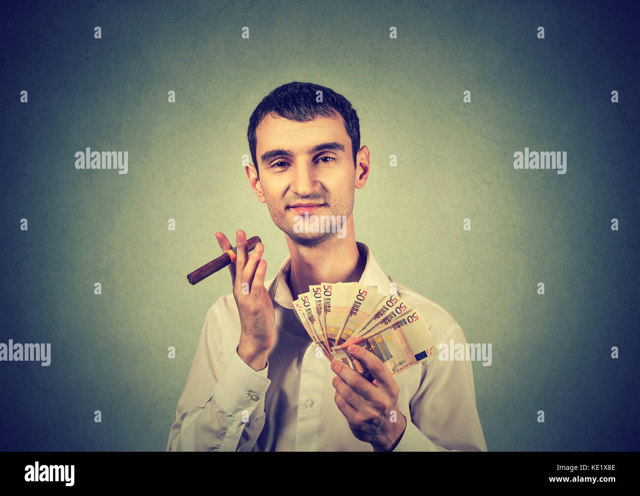 Banker money cigar hi-res stock photography and images - Alamy