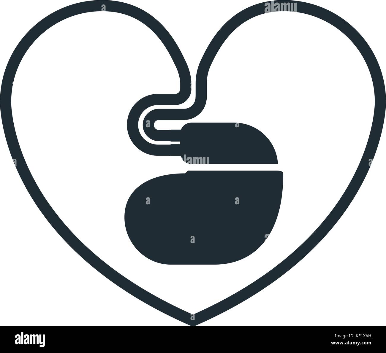 Artificial cardiac pacemaker Stock Vector Images - Alamy