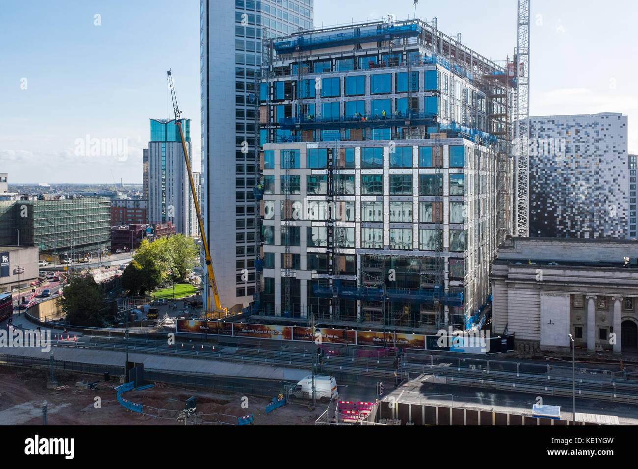The new Birmingham HSBC Bank headquarters being constructed in ...