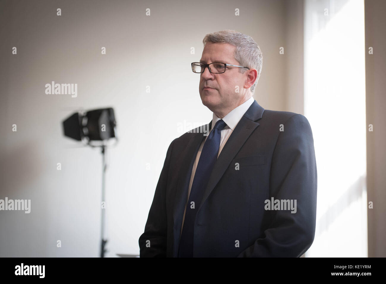 Director General of MI5 Andrew Parker delivers a speech at Counter Terrorism Operations Centre ...