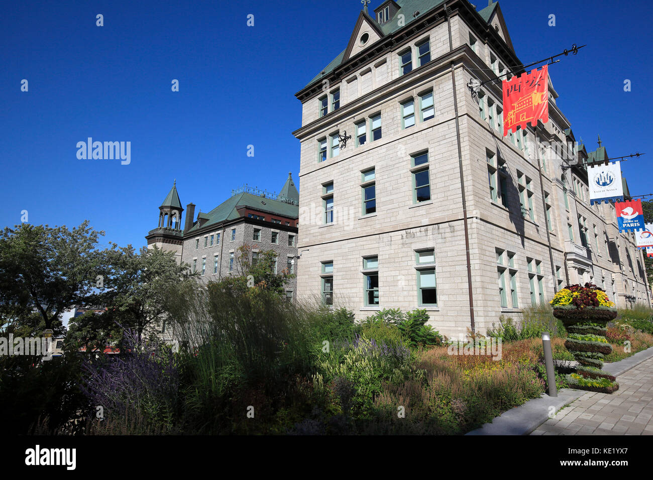 Quebec City City Hall In Old Quebec City High Resolution Stock ...