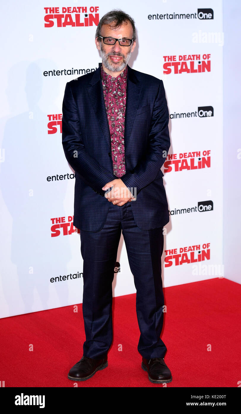 David Schneider attending the UK premiere of The Death of Stalin, held ...
