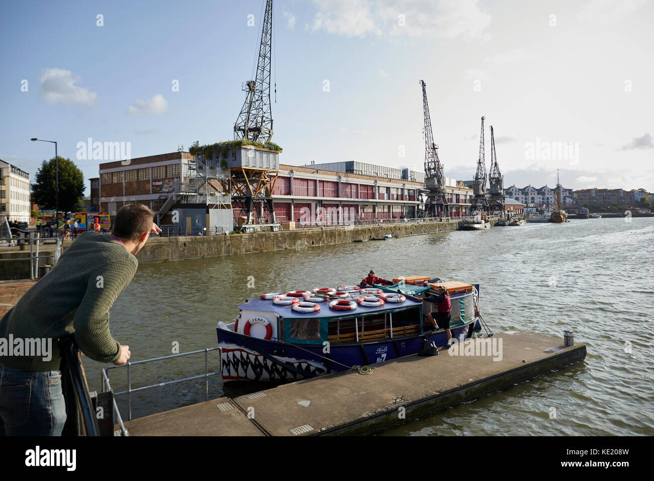 historic floating harbour Bristol city centre Stock Photo - Alamy