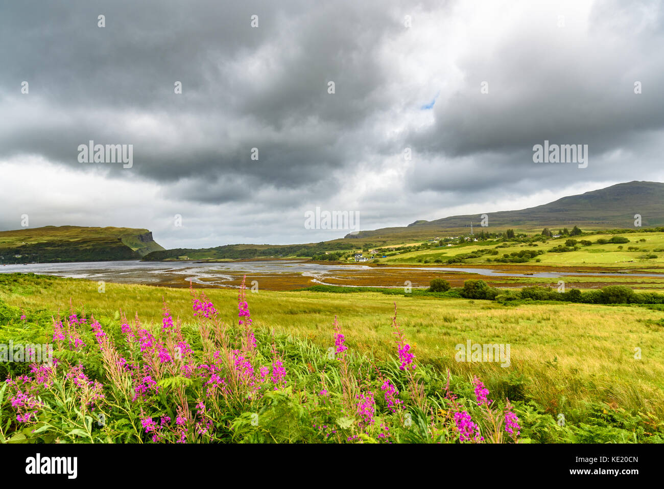 Scenic view of the majestic nature of the Isle of Skye in Scotland, UK ...