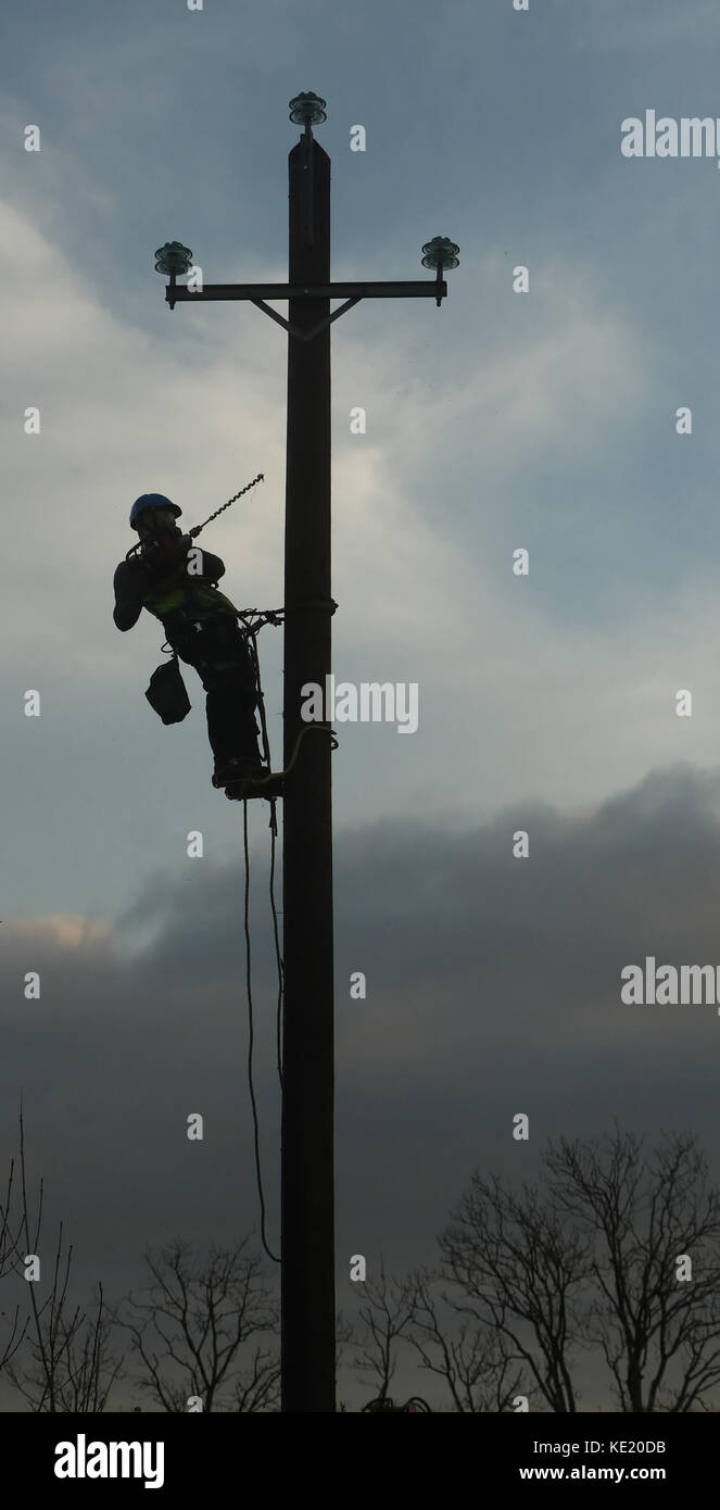 Fallen Power Lines High Resolution Stock Photography and Images - Alamy