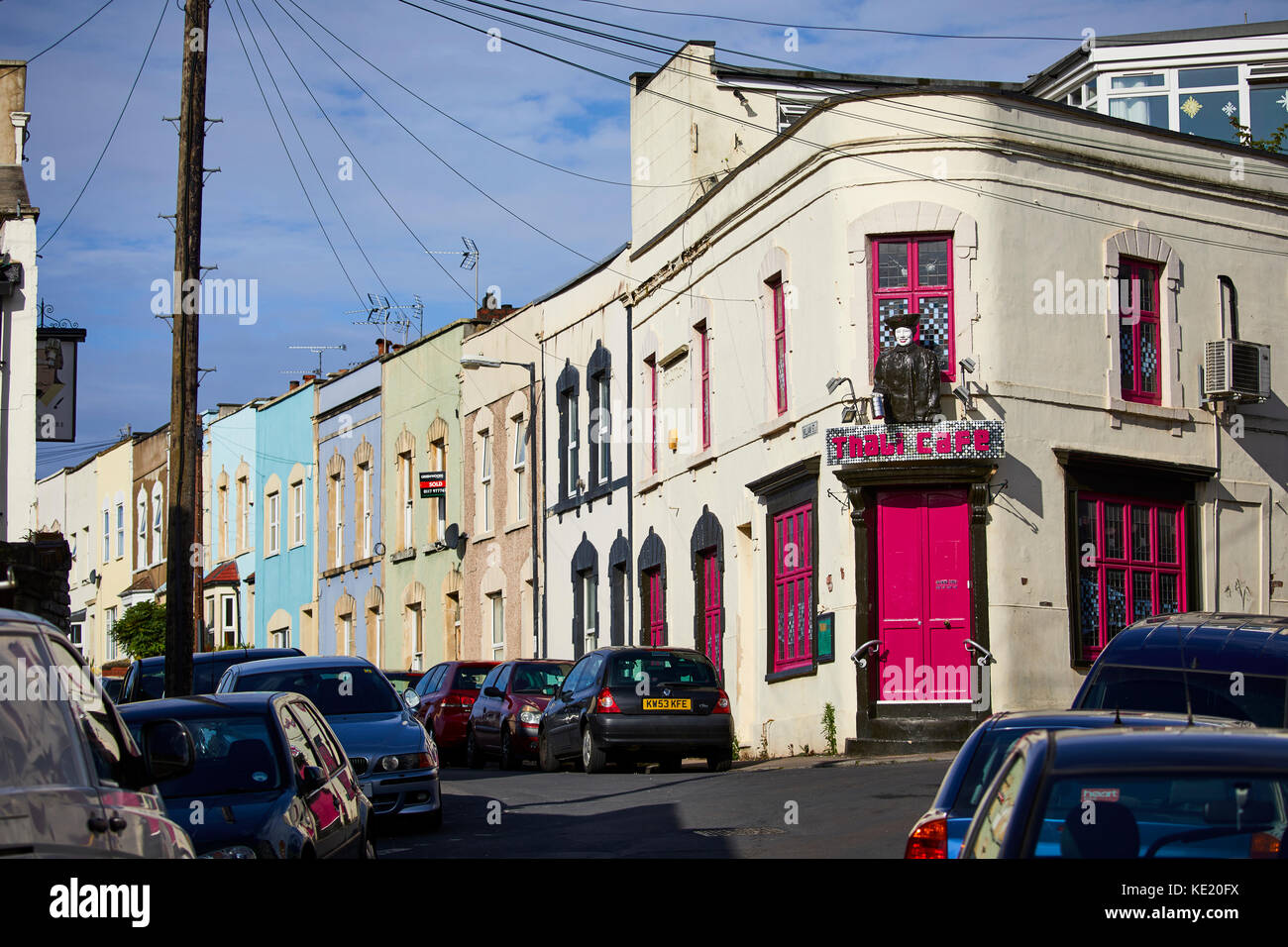 The Thali Cafe in William Street, features a larger than life bust of ...