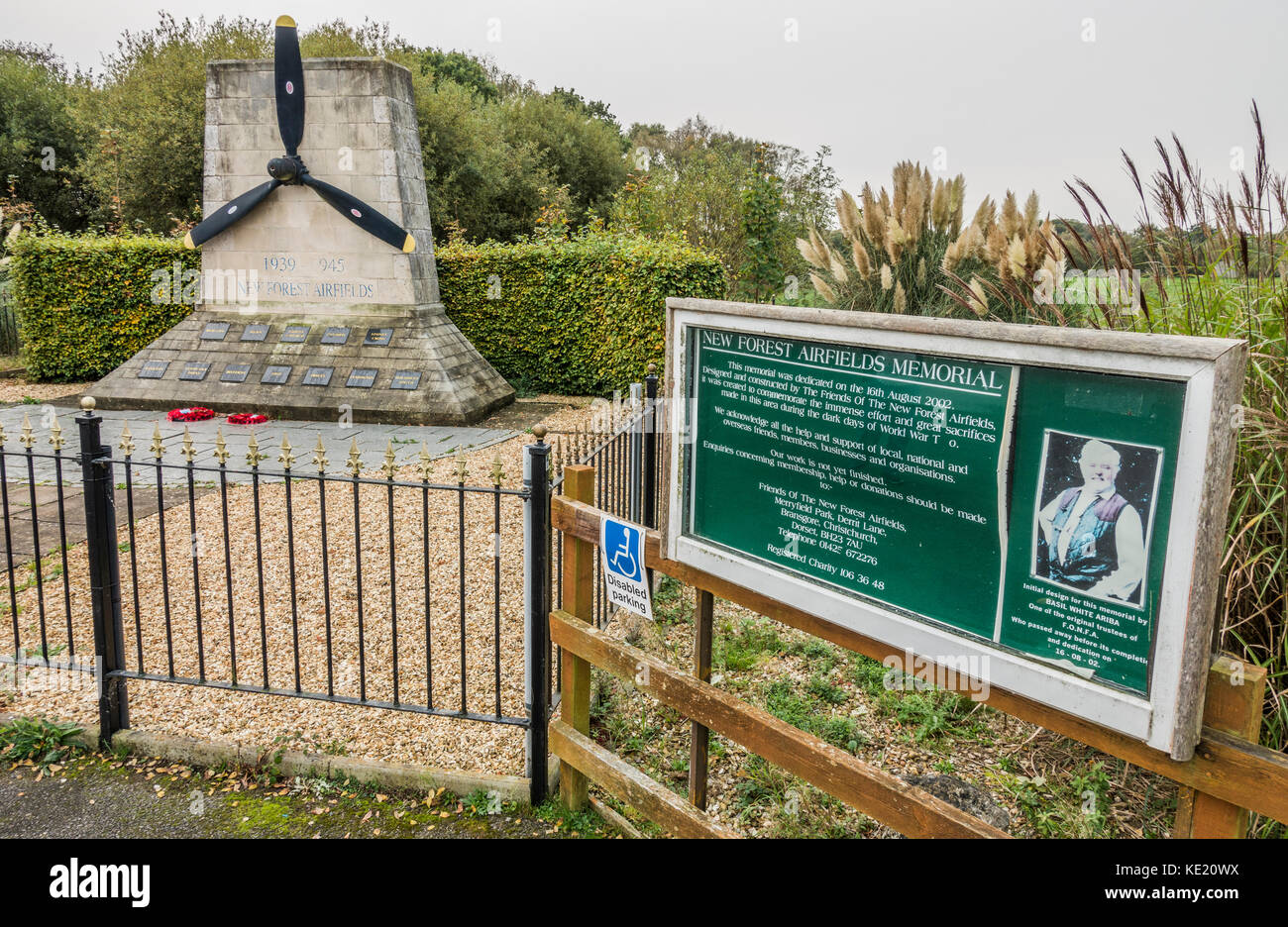 New Forest Airfields Memorial, commemorating the World War II effort ...