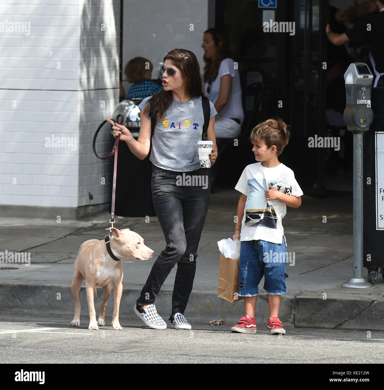 Selma Blair out and about with her son Arthur Bleick and a new dog ...