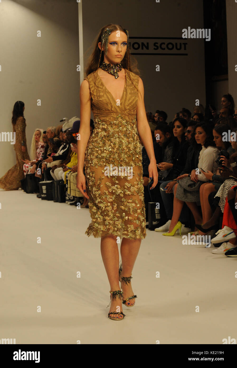 London Fashion Week - Rocky Star - Catwalk Featuring: model Where ...