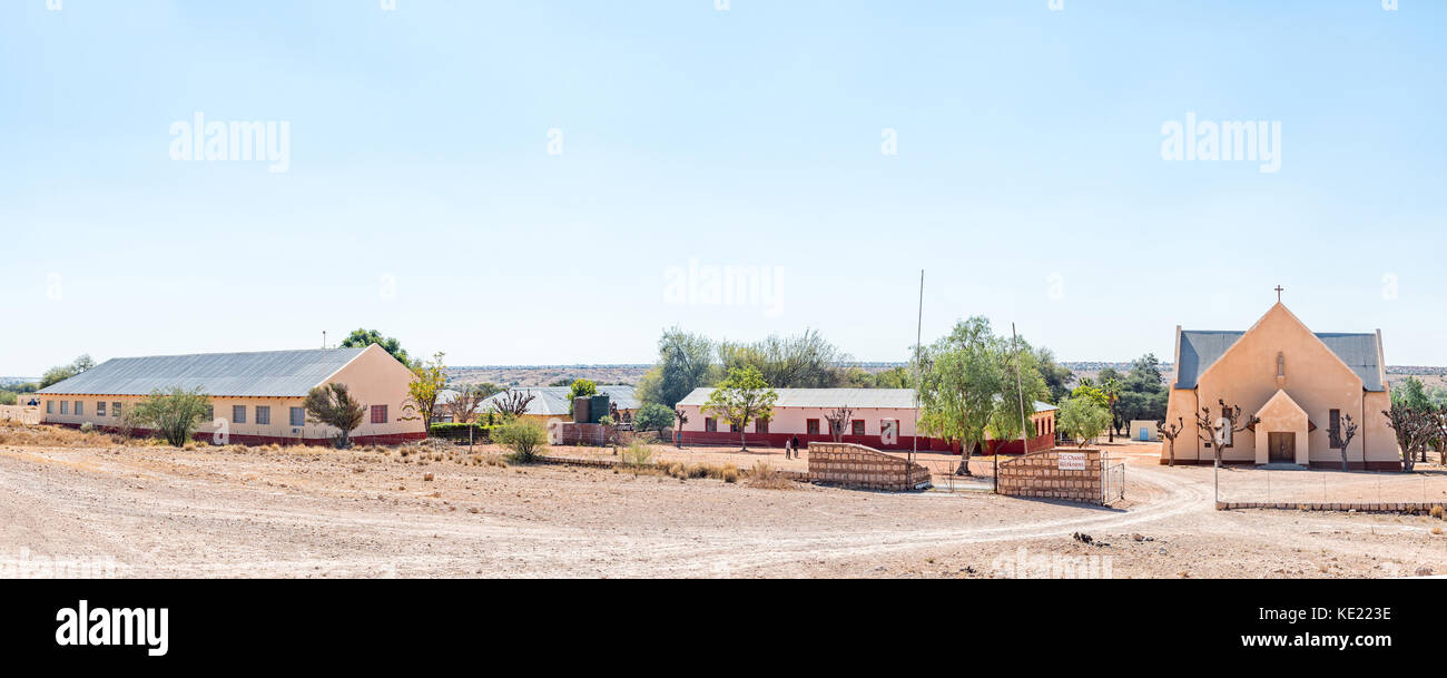 WITKRANS, NAMIBIA - JULY 5, 2017: Panorama of the Roman Catholic Church ...