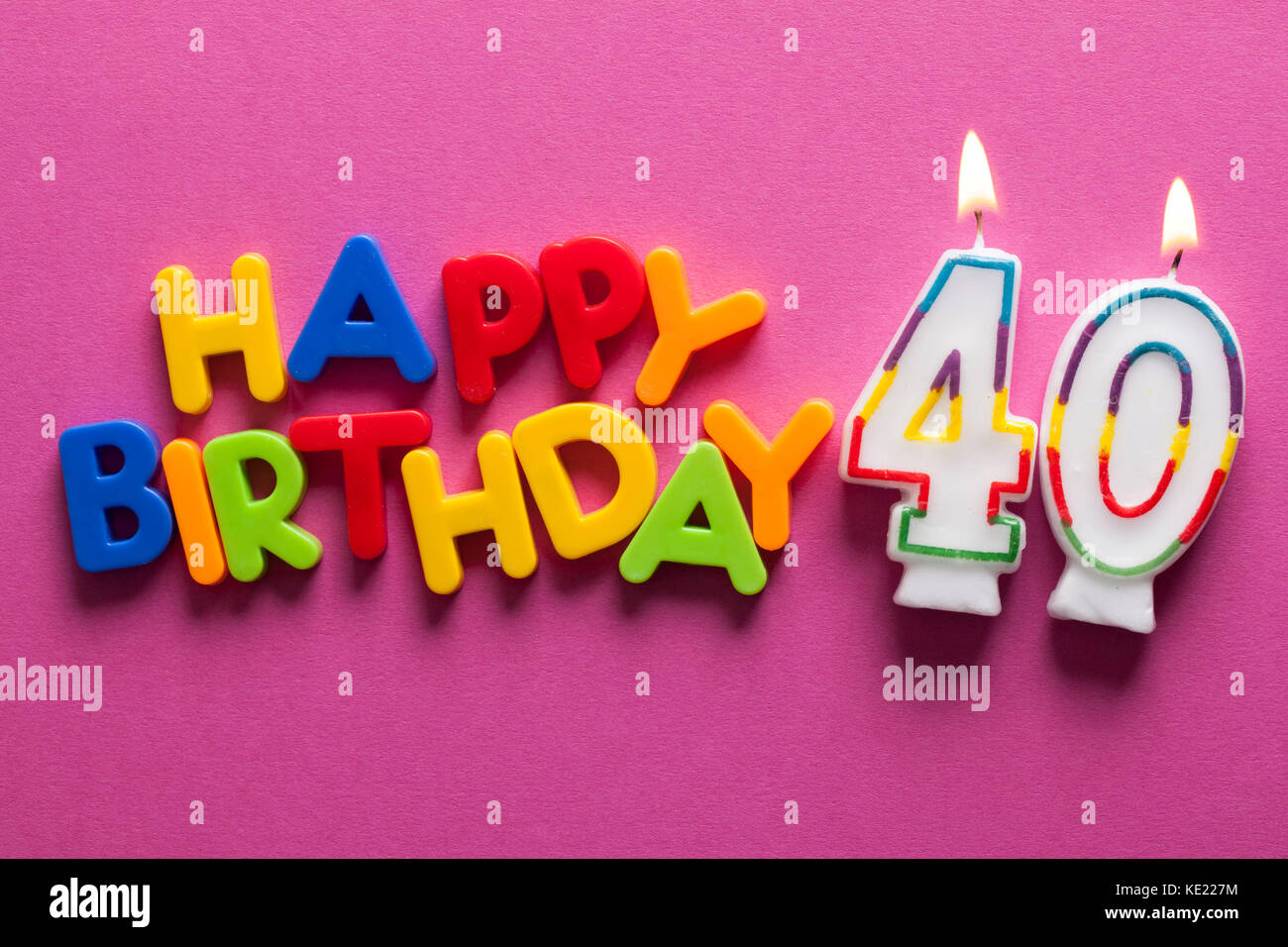 Happy 40th Birthday Stock Photos & Happy 40th Birthday Stock Images - Alamy