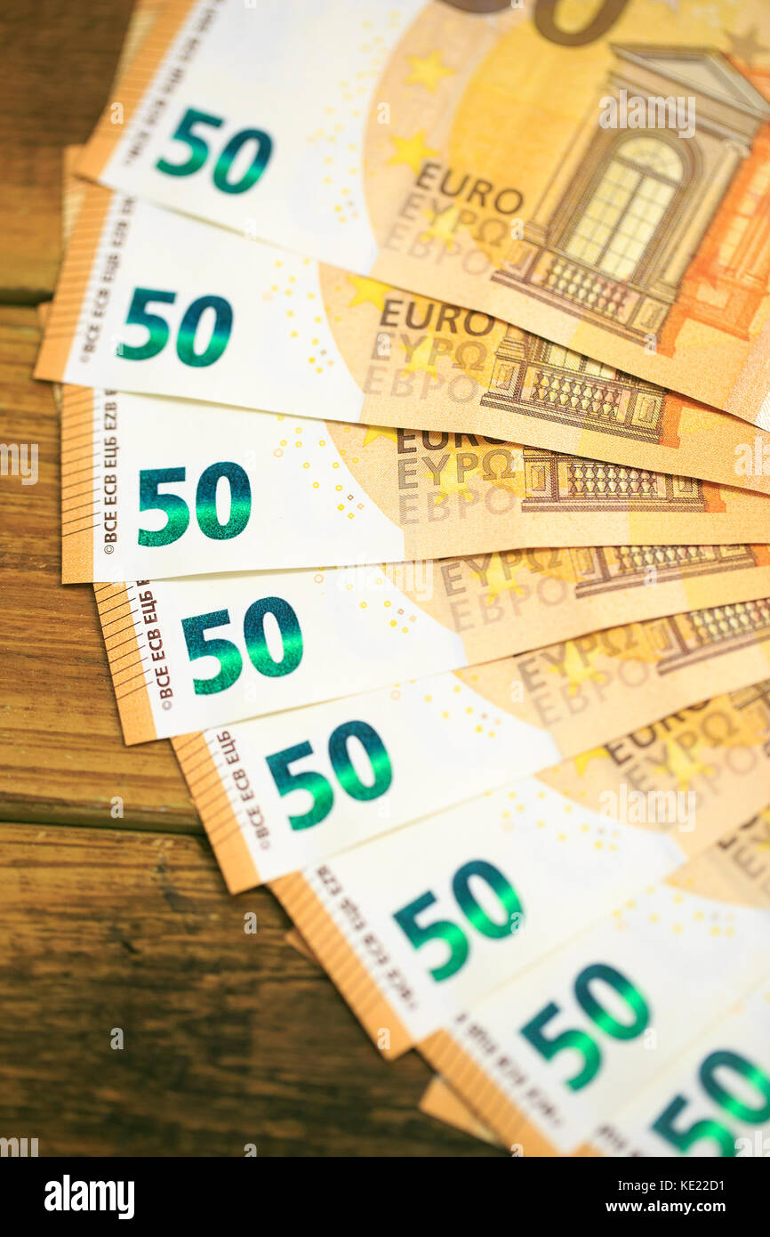 50 Euros banknotes Stock Photo - Alamy