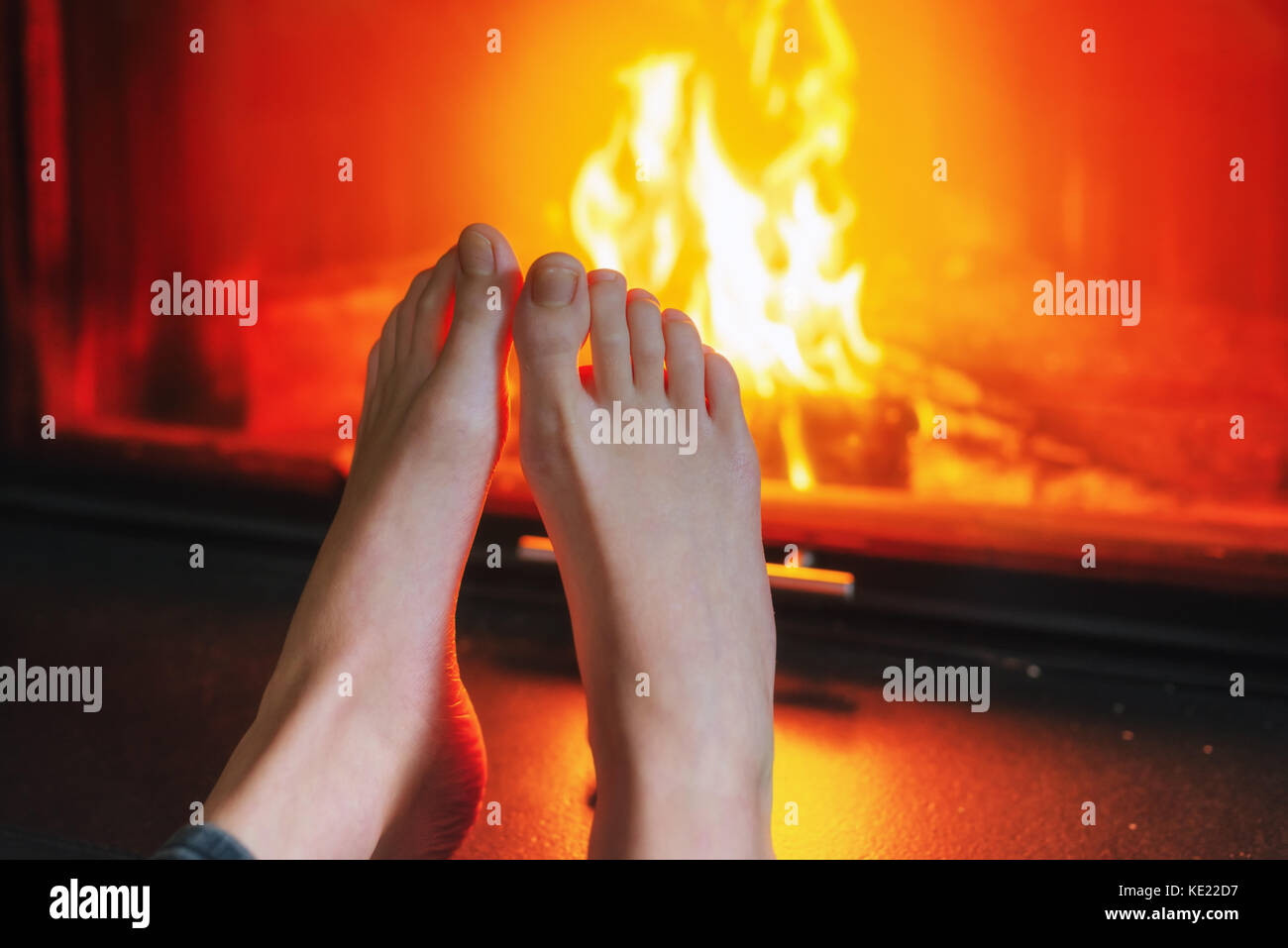 Feet To The Fire High Resolution Stock Photography and Images - Alamy