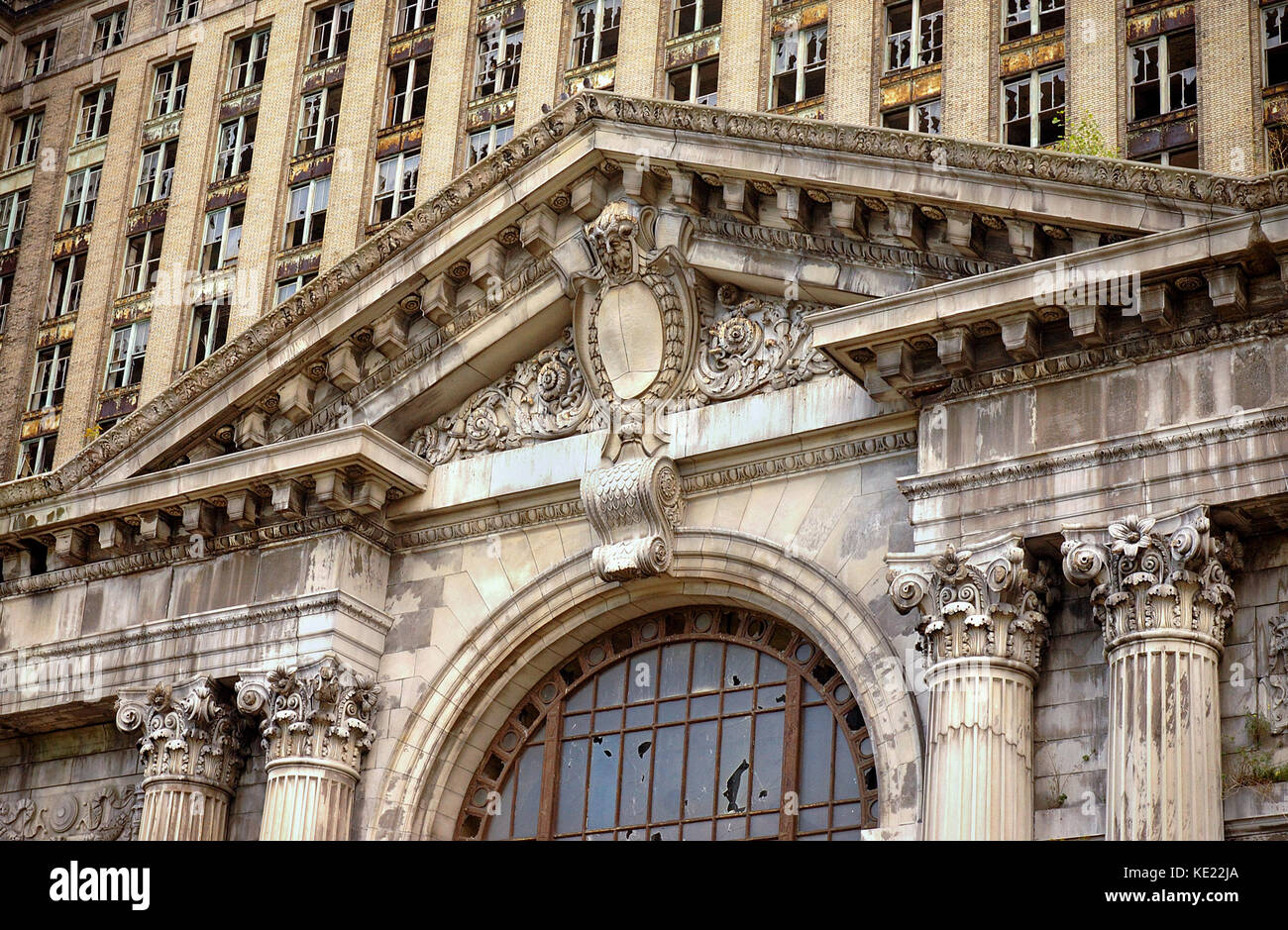 Fancy design elements in old style building Stock Photo - Alamy