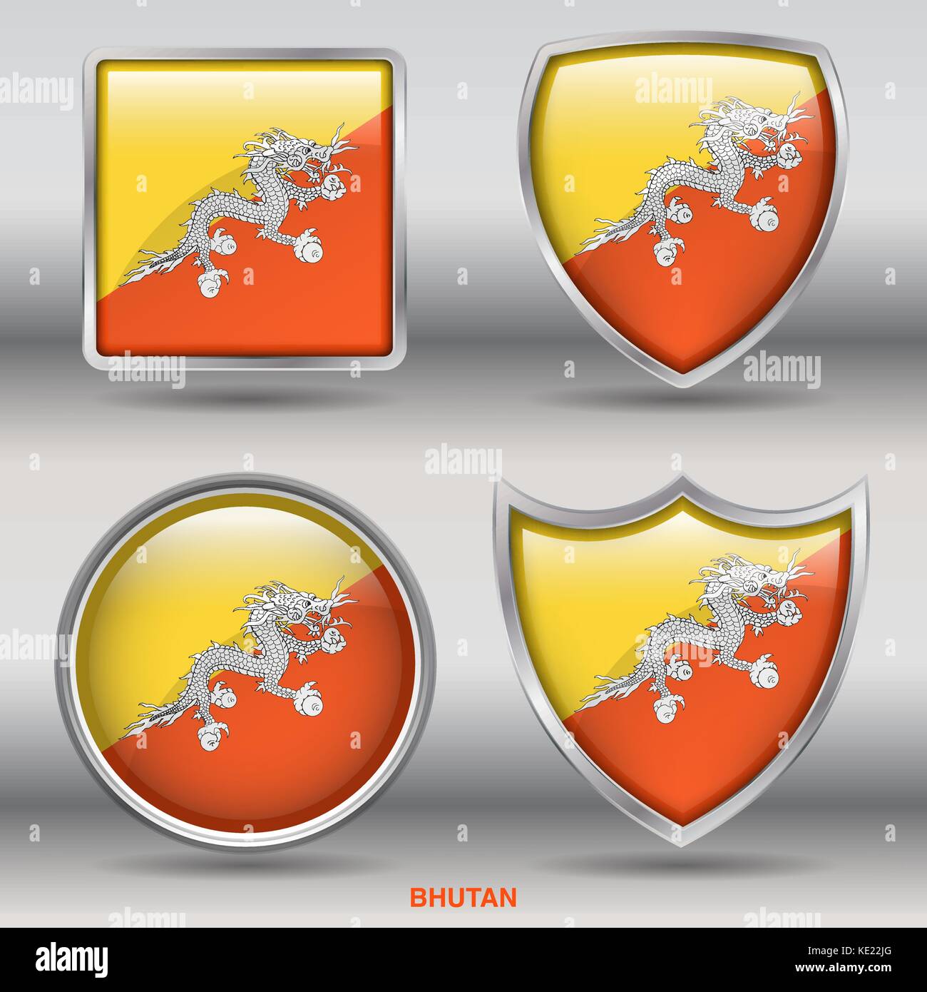 Bhutan flag hi-res stock photography and images - Alamy