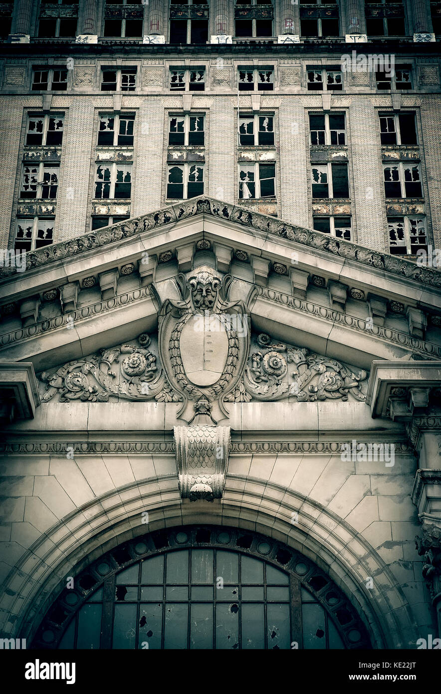 Fancy design elements in old style building Stock Photo - Alamy