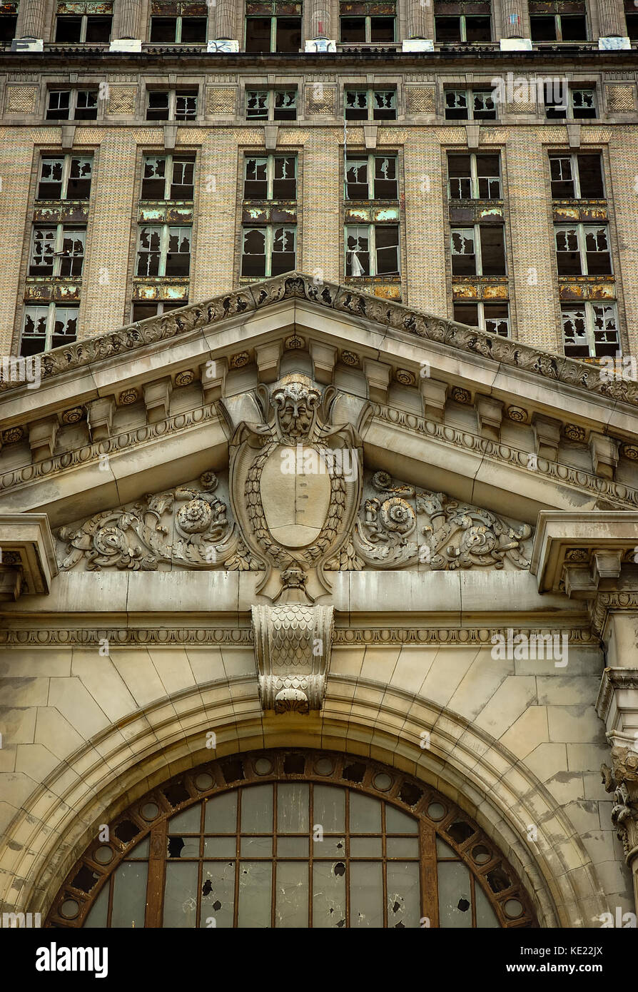 Fancy design elements in old style building Stock Photo - Alamy